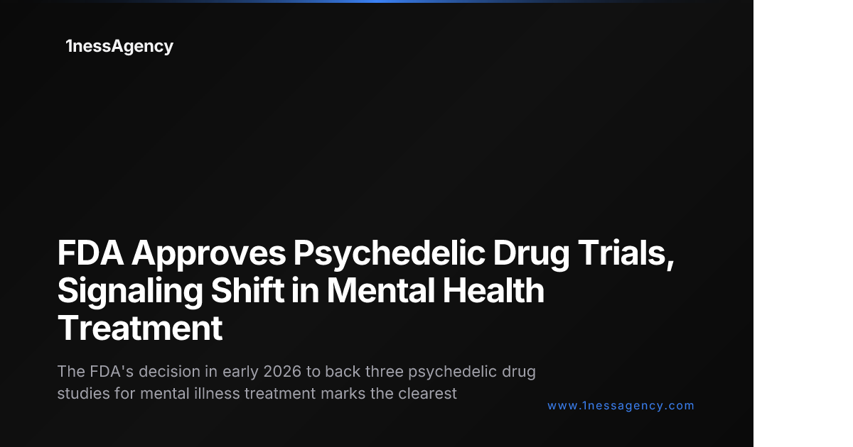 FDA Approves Psychedelic Drug Trials, Signaling Shift in Mental Health ...